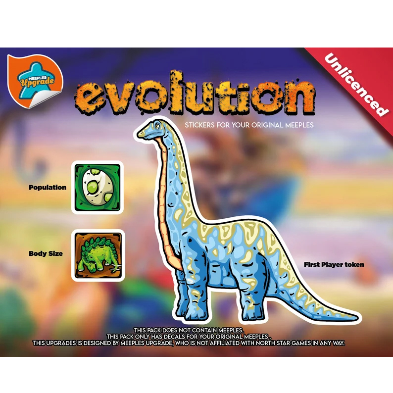 EVOLUTION Upgrade Kit - Decals for your meeples - MeeplesUpgrade