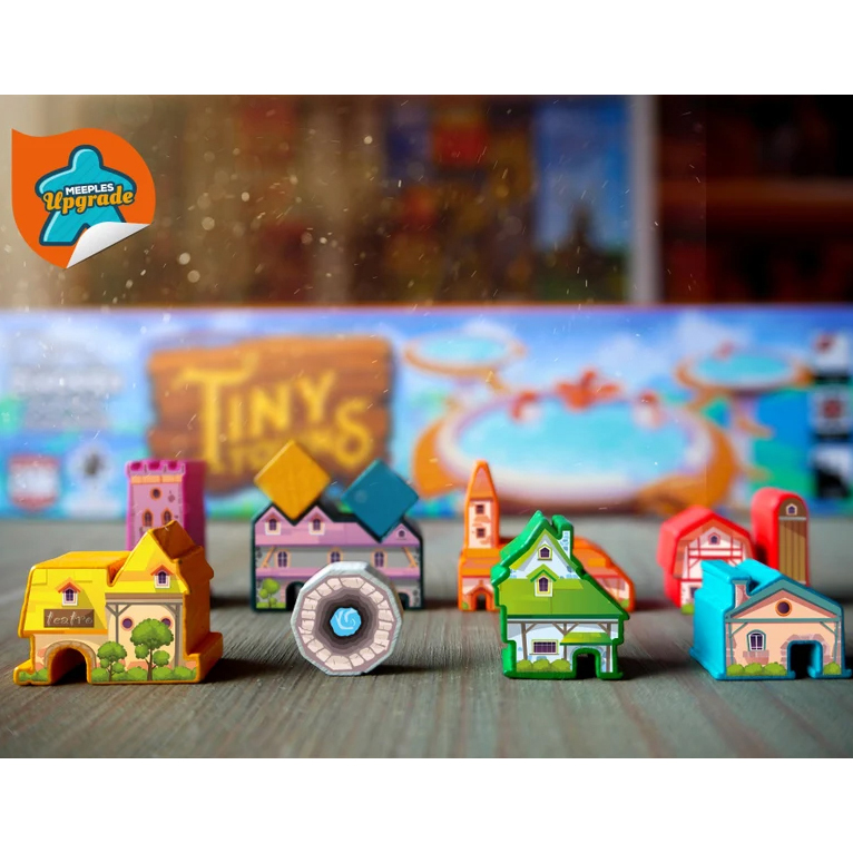 TINY TOWNS Meeples Upgrade Kit Stickers - Decals Kit - Premium materials! - MeeplesUpgrade