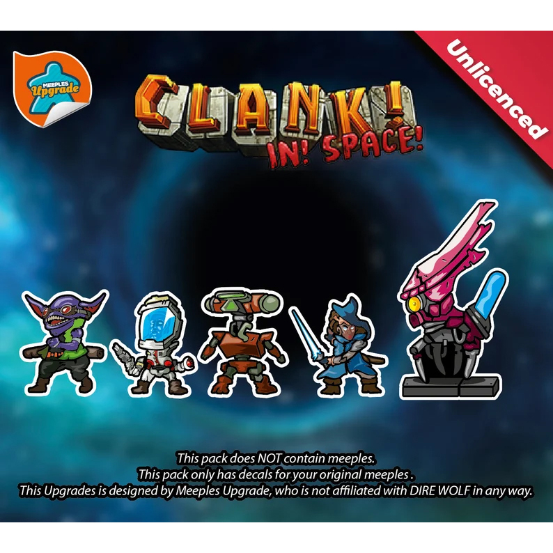 CLANK! IN! SPACE! Upgrade Kit (Unofficial product) - MeeplesUpgrade