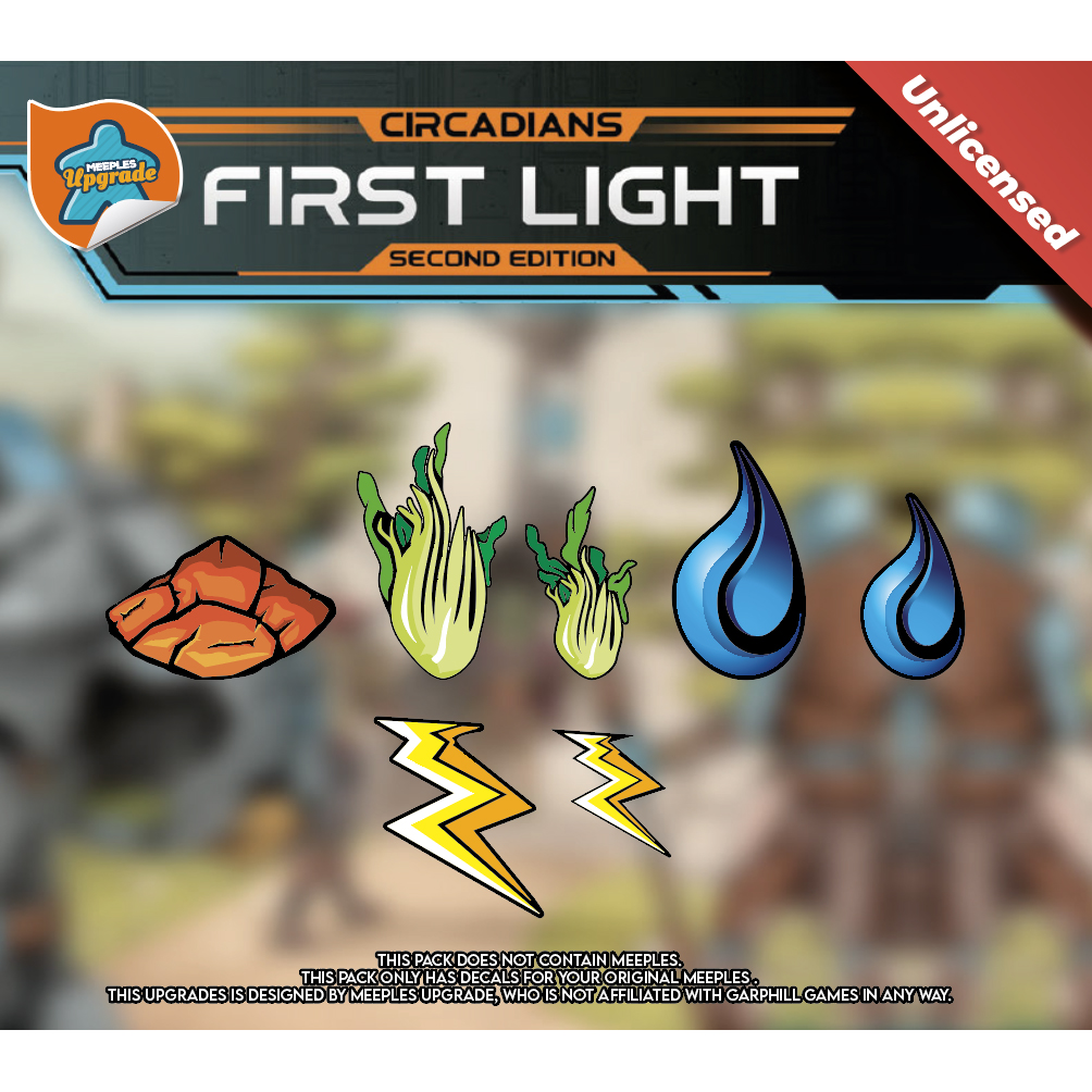 CIRCADIANS - FIRST LIGHT Meeples Upgrade Kit Stickers, Decals Kit ...